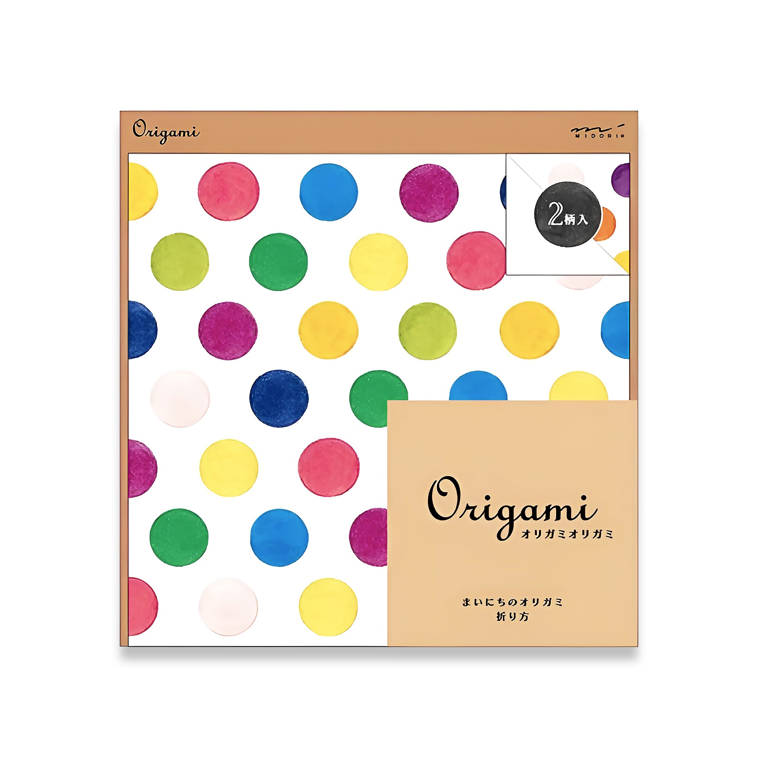 Origami Craft Multi-dot Pattern 2 Colour Set 20 Sheets – Gokan