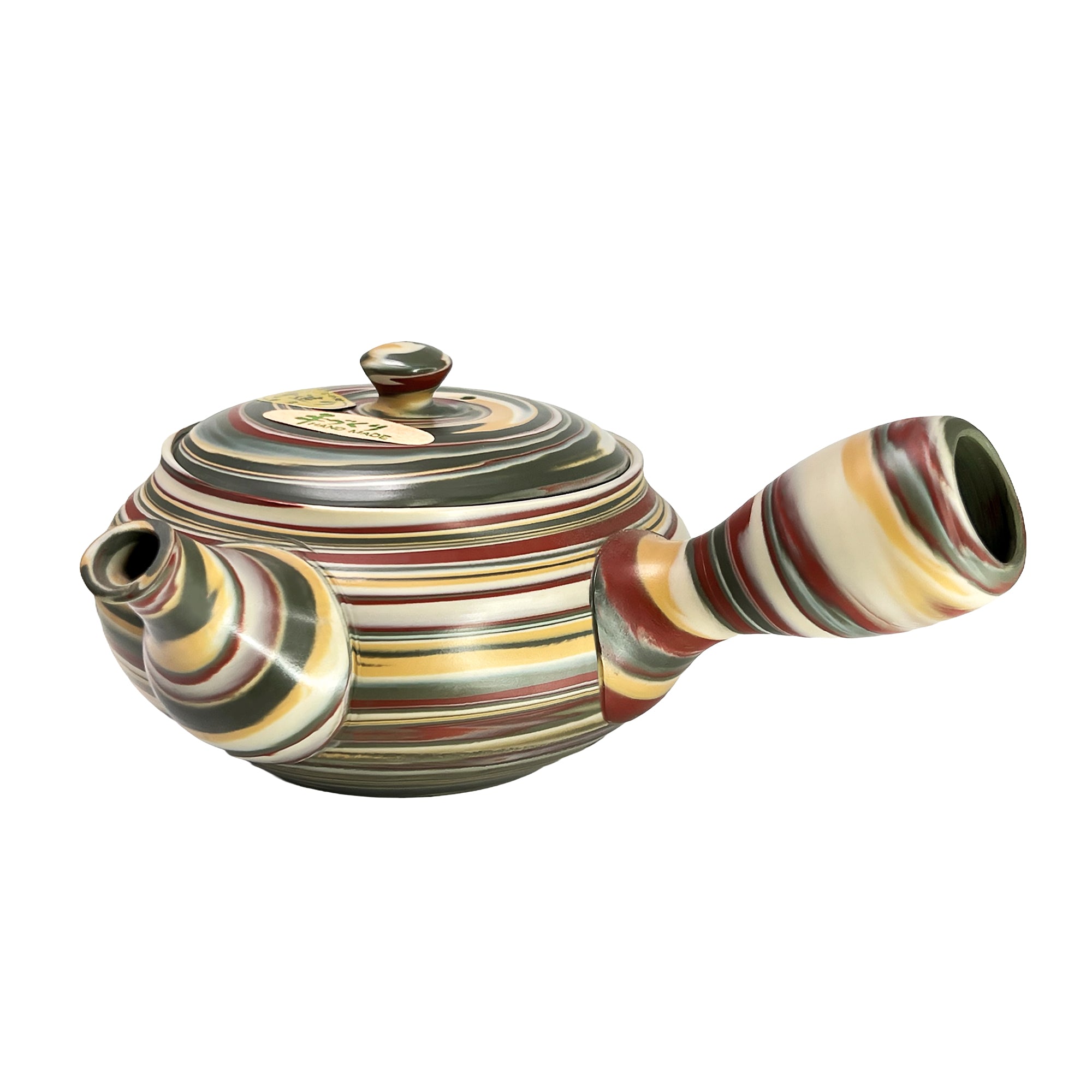 Japanese TOKONAME Tea Pot With Handle Vortex 16cm – Gokan