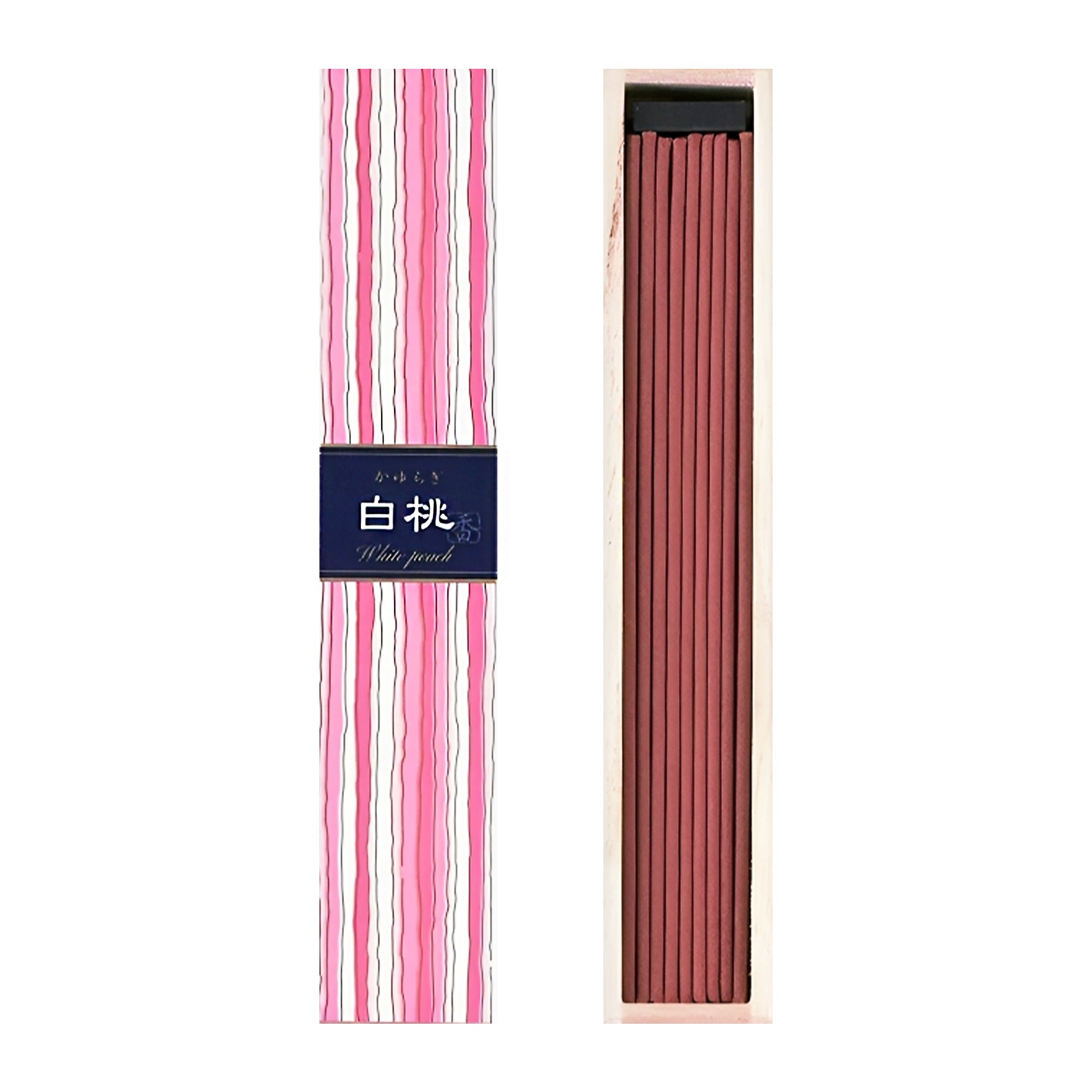 KAYURAGI Japanese Cypress Incense 40 sticks White Peach – Gokan