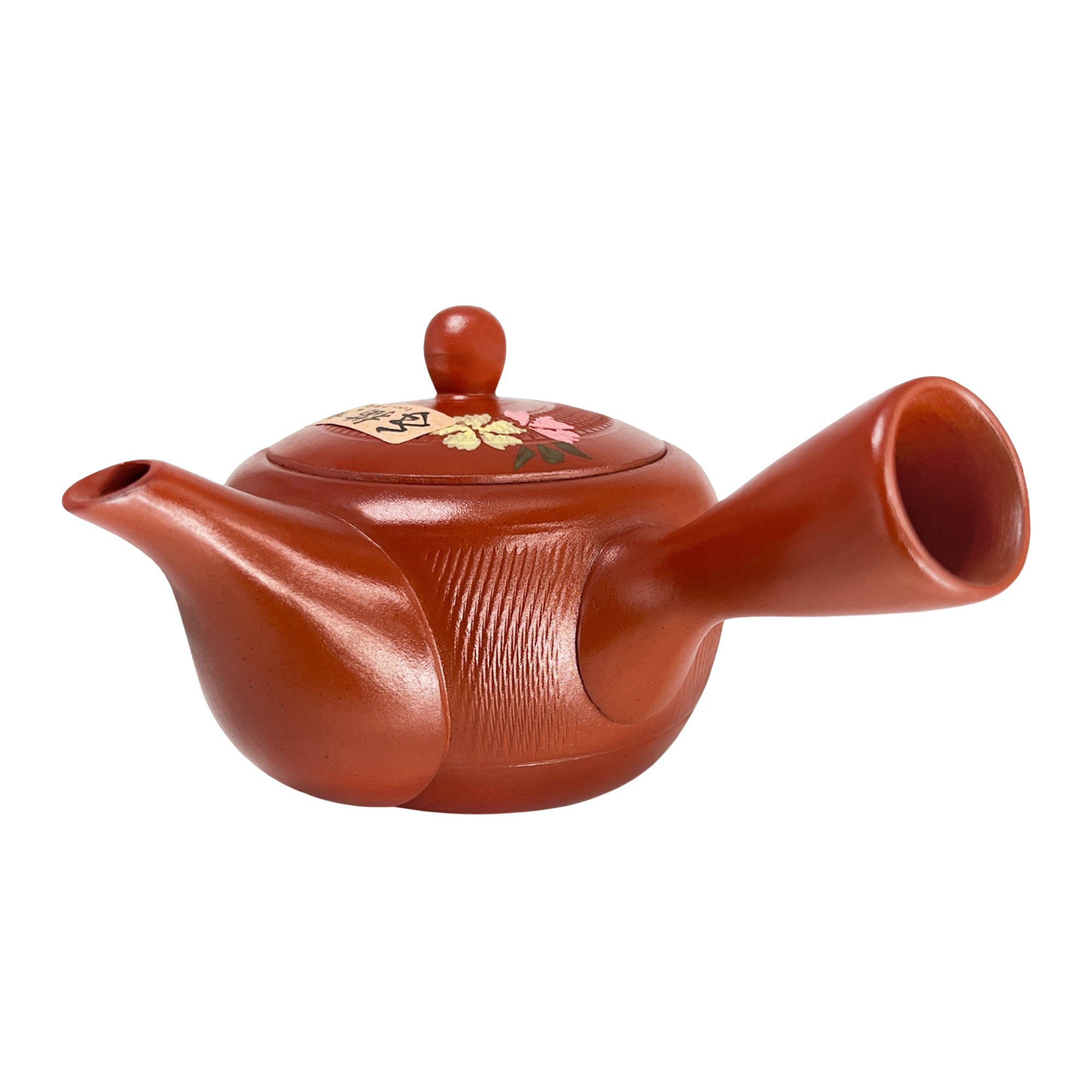 Japanese TOKONAME Tea Pot With Handle Sakura Cinnabar 14.5cm – Gokan