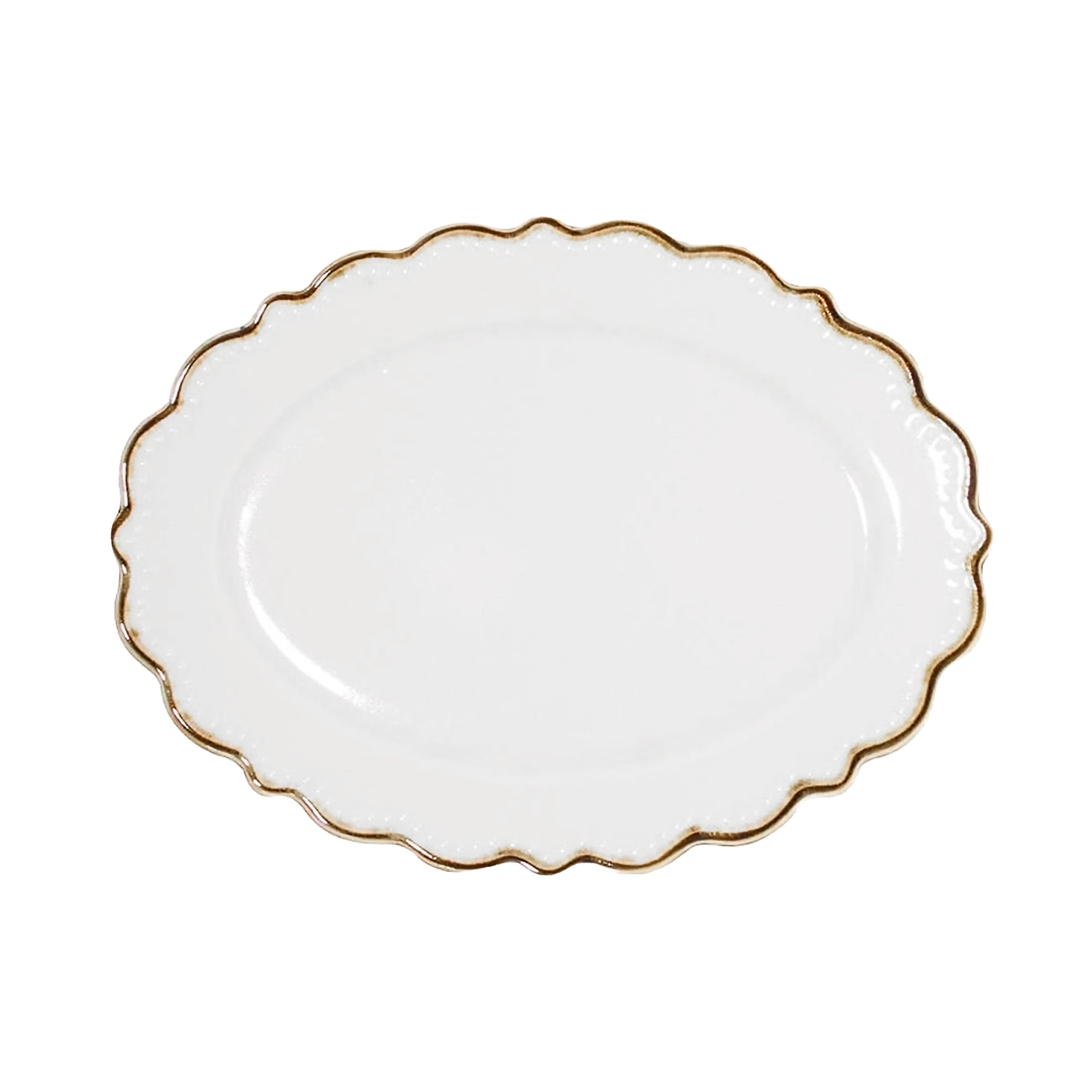 Japanese Oval Plate 22.5cm Length Minorutouki Omnis Kuro White – Gokan