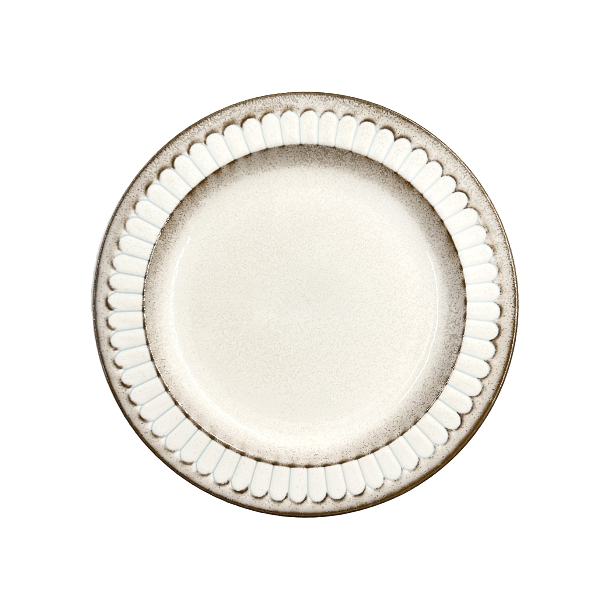 Japanese Ceramic Side Plate 19cm French Cream – Gokan
