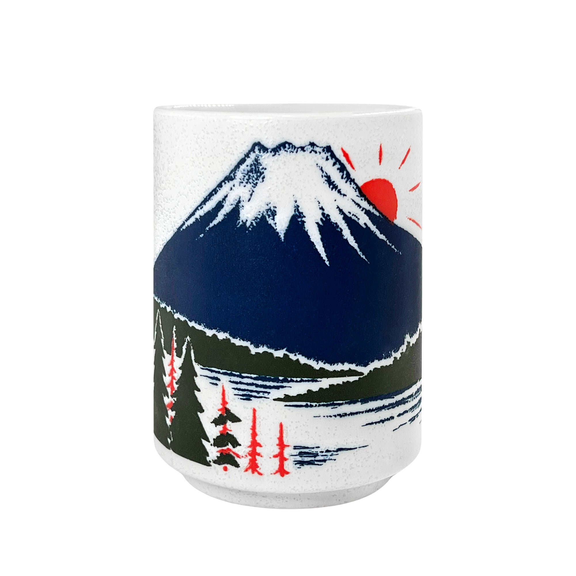Japanese Ceramic Cup Mount Fuji Sunrise 350ml – Gokan