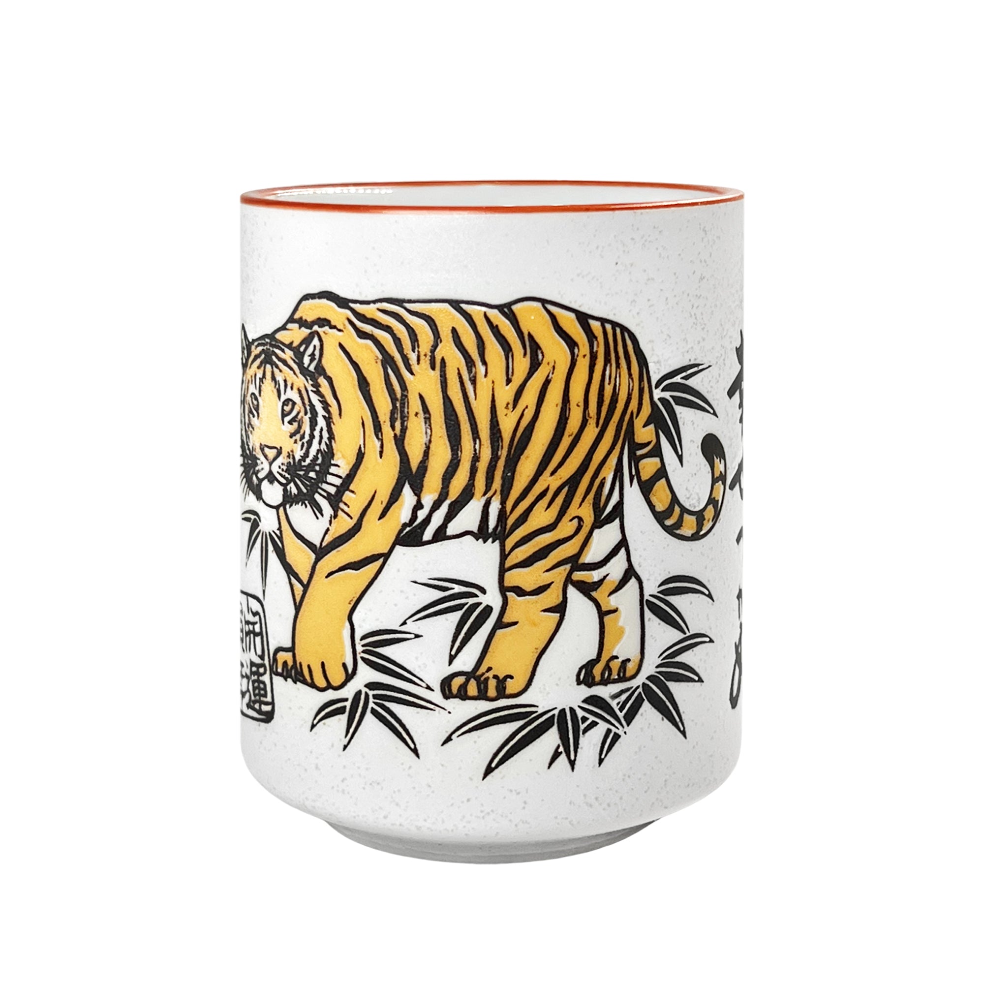 Japanese Ceramic Tea Cup Tiger 350ml – Gokan