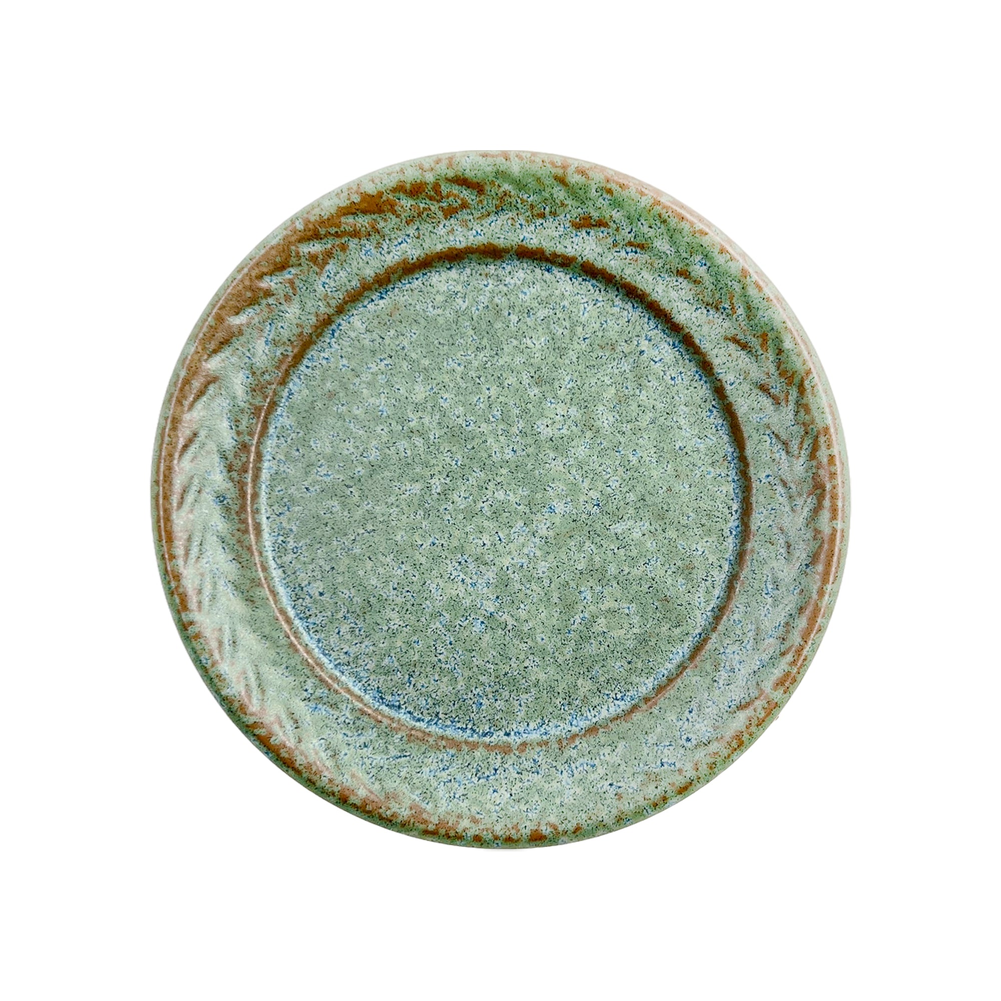 Ceramic Retro Clay Plate 11cm Sage – Gokan