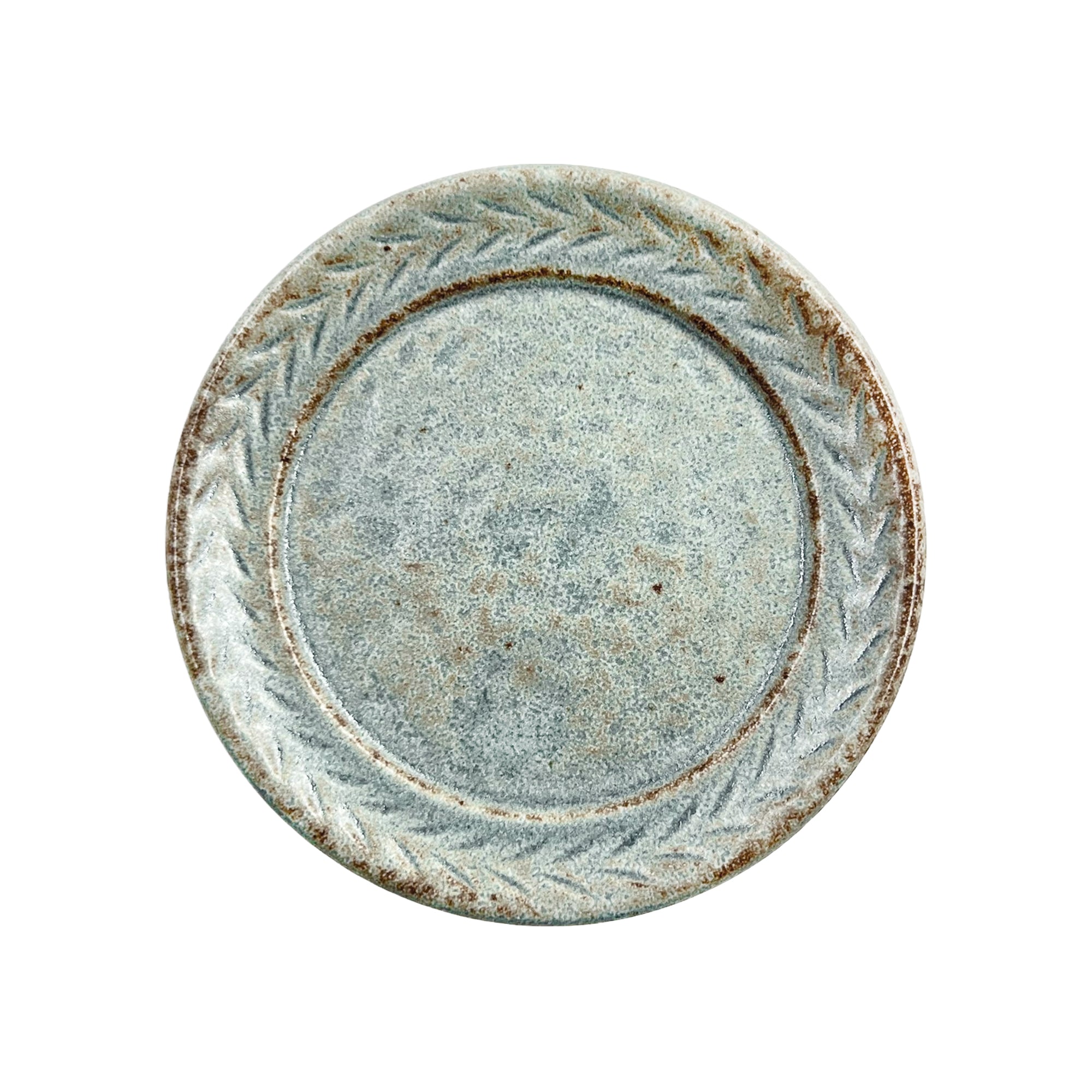 Ceramic Retro Clay Plate 11cm Slate – Gokan