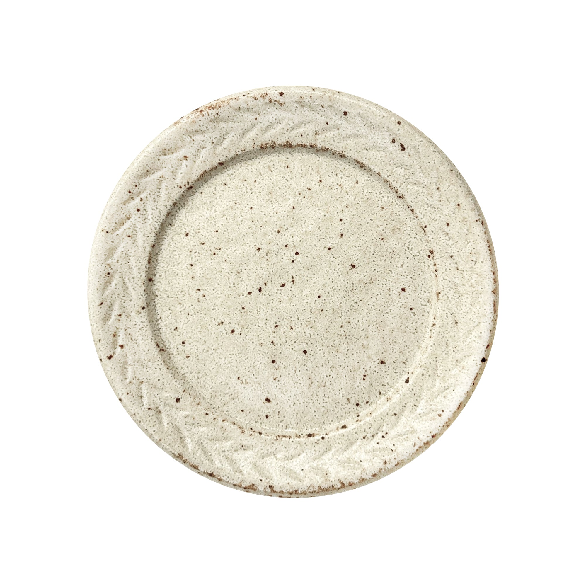 Ceramic Retro Clay Plate 11cm Cream – Gokan