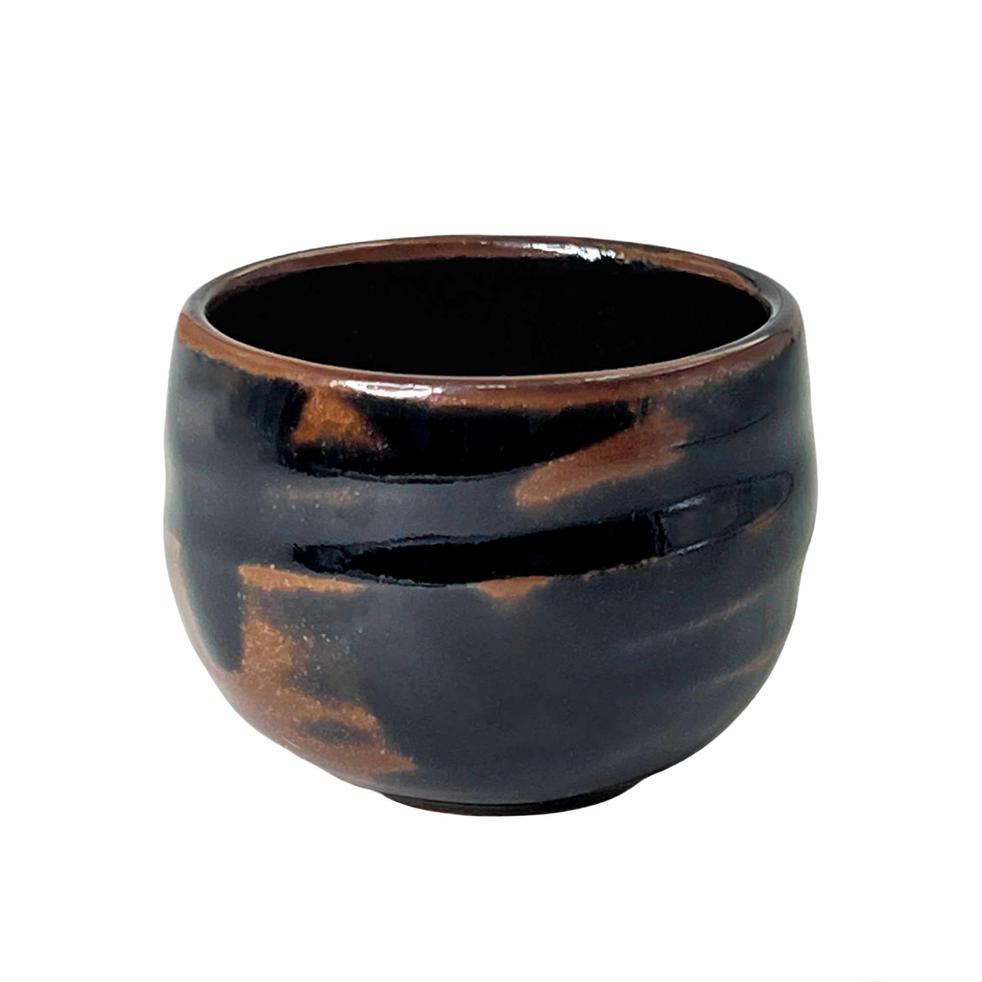 Japanese Tea Sake Cup Ochoko 5.5cm Brown Cliff – Gokan