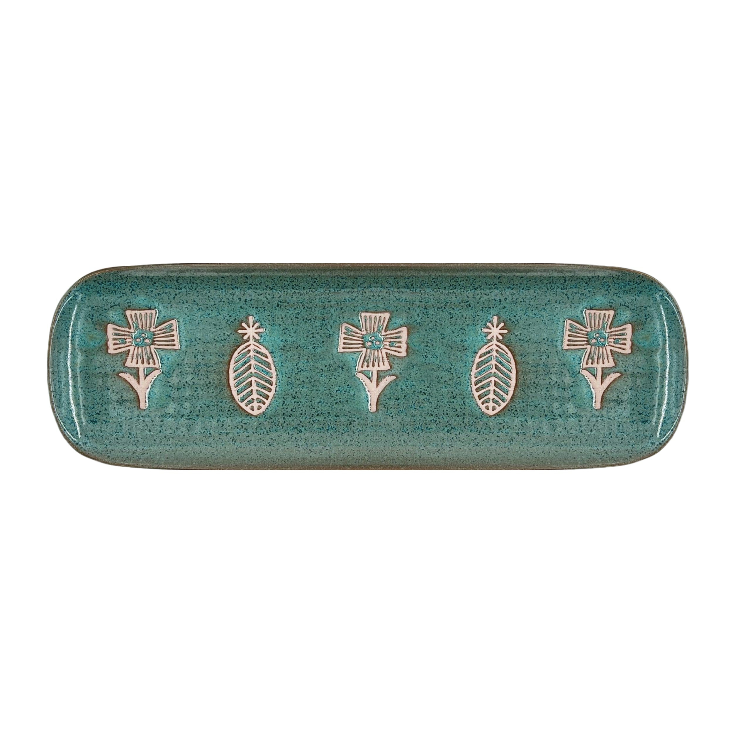 Racific Saury Plate Plant Series Beryl Green – Gokan