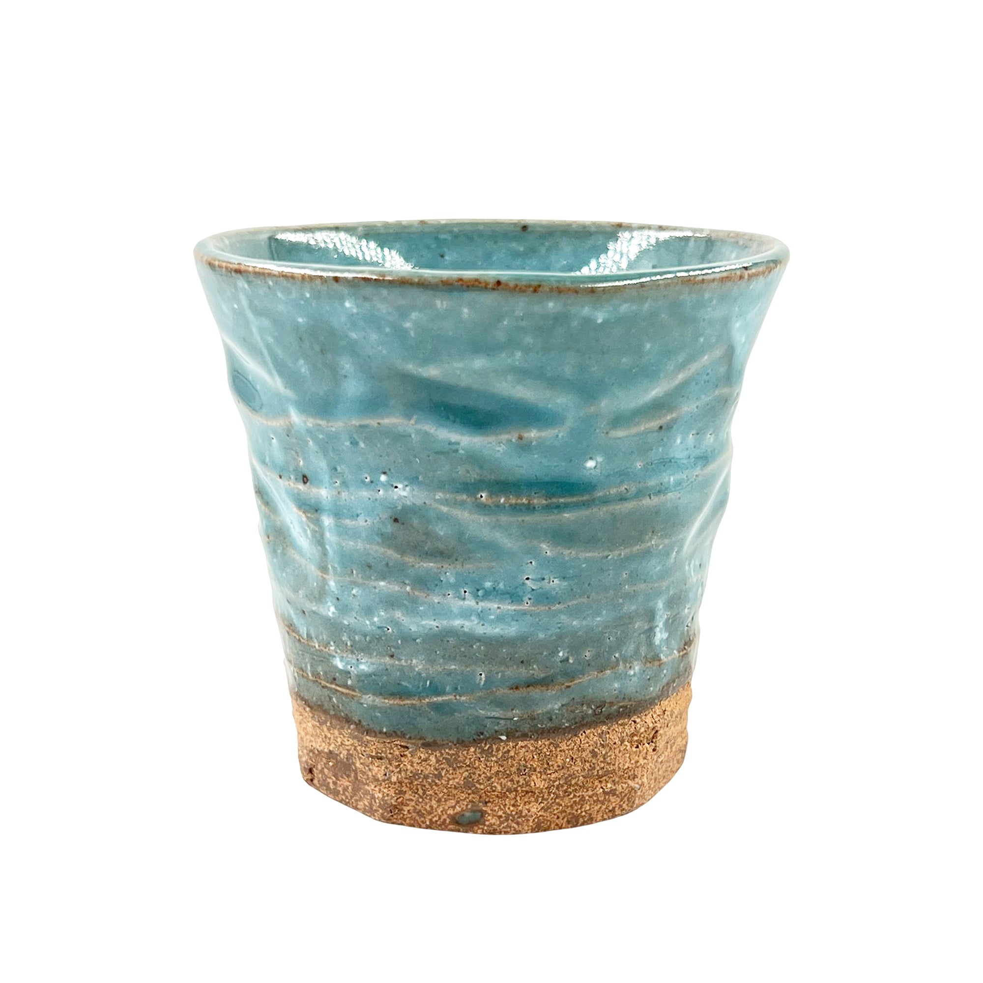 Japanese Tea Cup Ichiku Mino Ware Azure Blue 500ml – Gokan