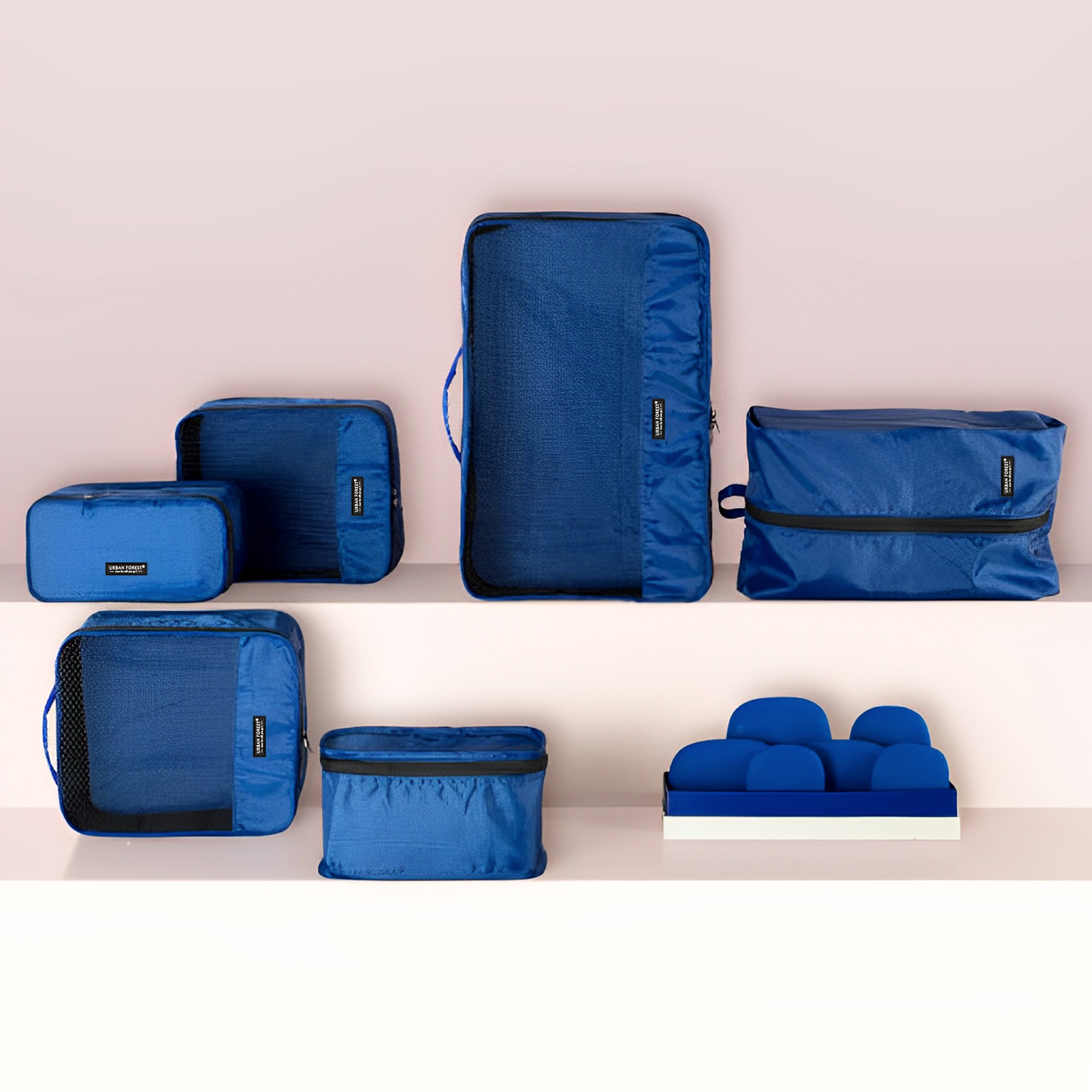 Urban Forest Tree 6 Set Clothing Storage Bags Blue – Gokan