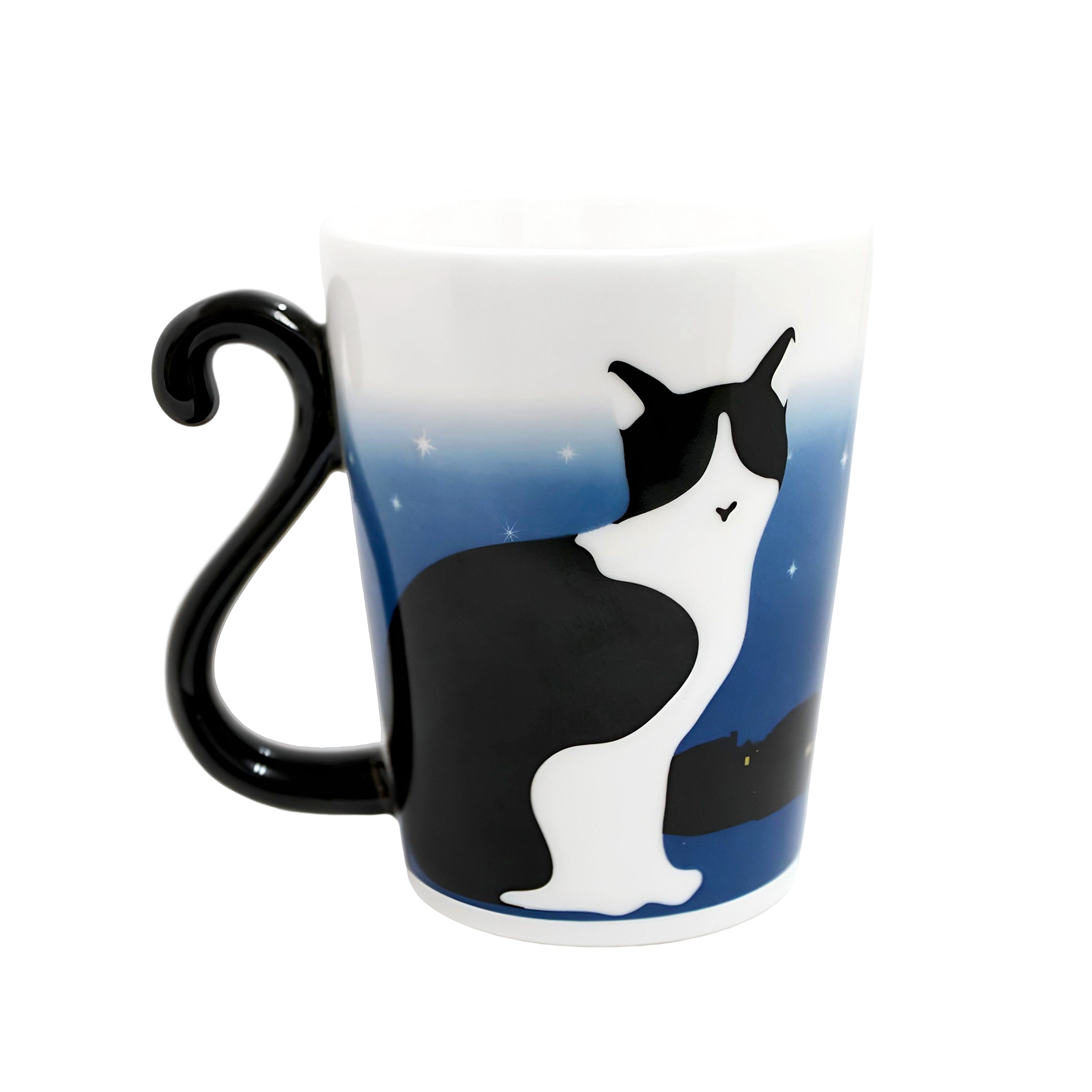 Hot Water Color Change Mug Series Dawn Cat Front Face – Gokan