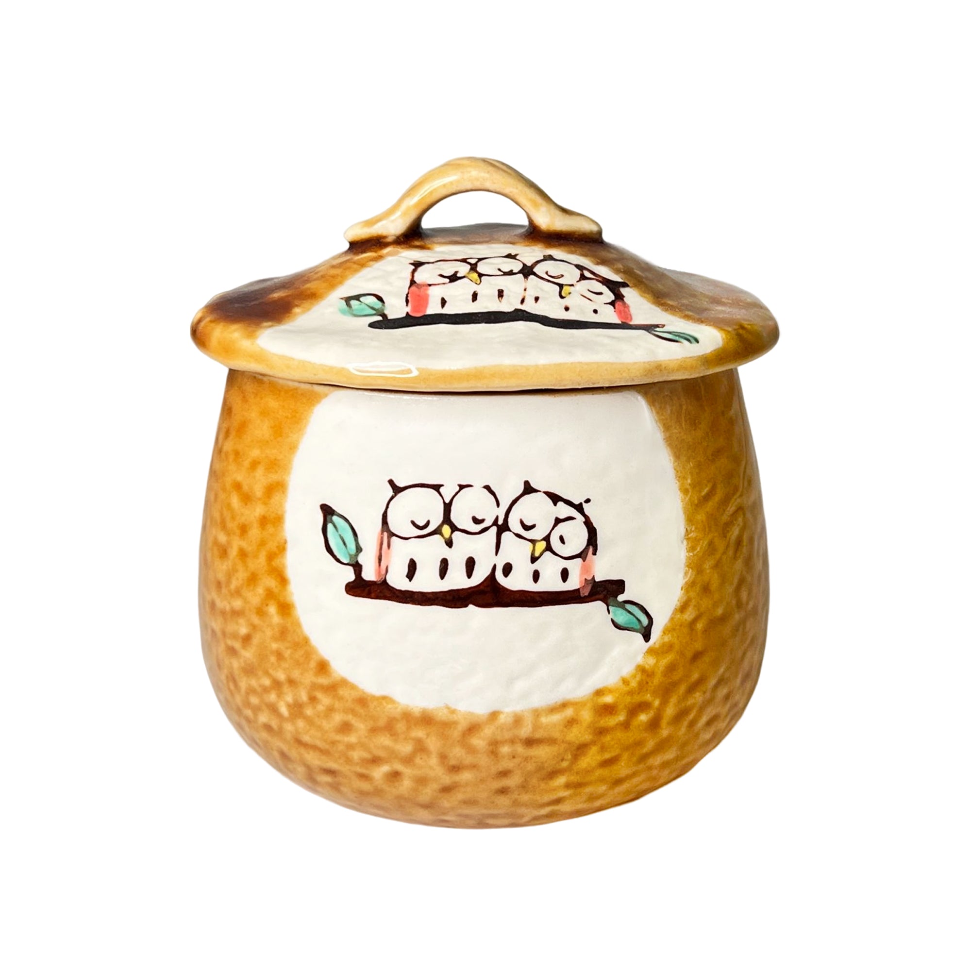 Ceramic Chawanmushi Soup Bowl With Lid Owls – Gokan