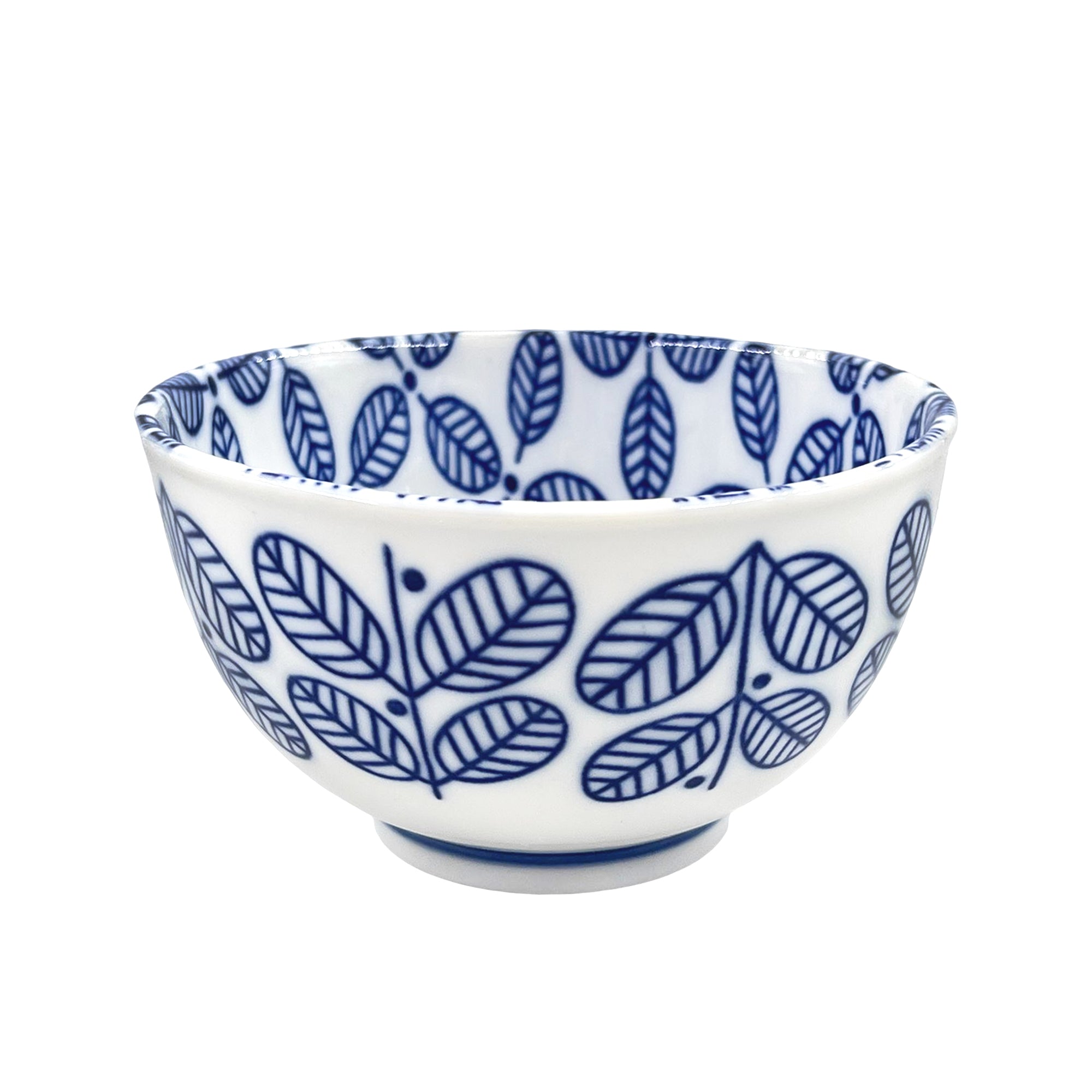 Japanese Ceramic Rice Bowl 13cm Haruya Blue – Gokan